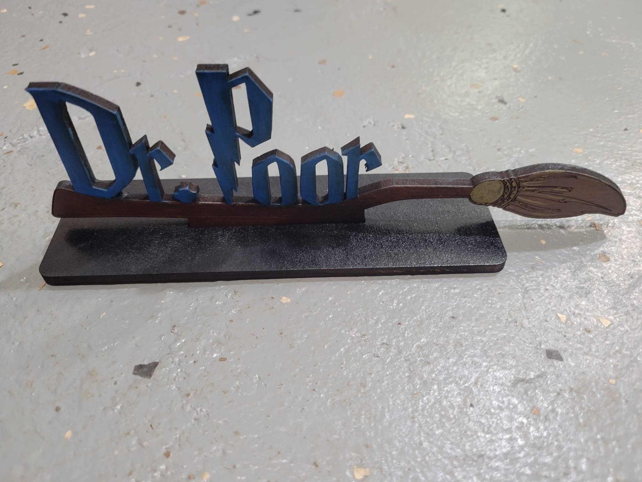 Wizard Broom With Name Wall Decor Customizable - Etsy