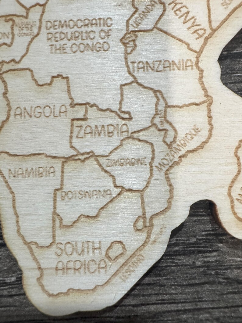 Africa Travel Ornament * Color Your Own Vacation Keepsake - Etsy