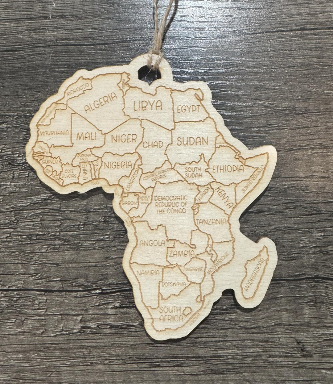 Africa Travel Ornament * Color Your Own Vacation Keepsake - Etsy