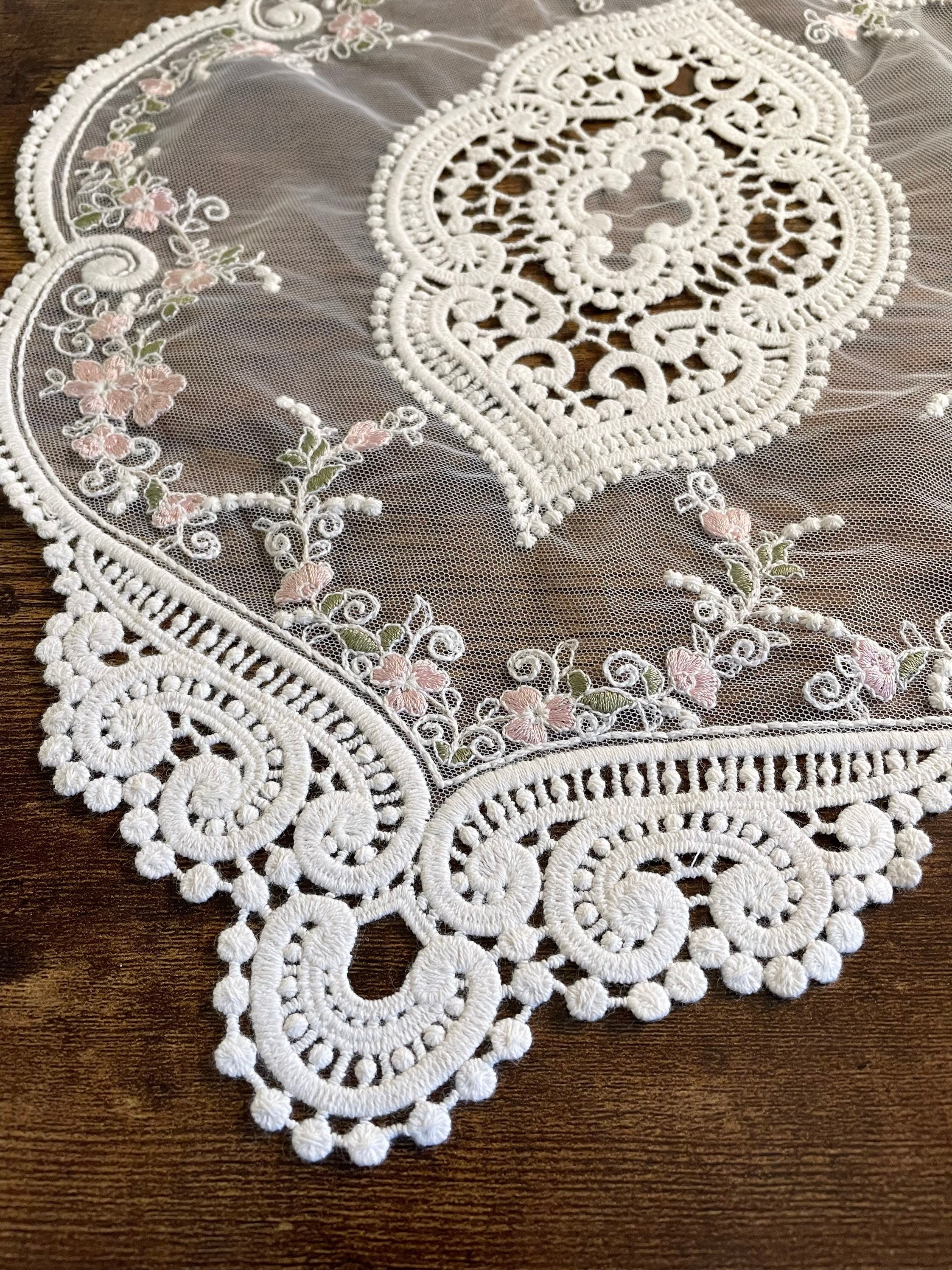 Beautiful Doily, Small Doily, Embroidery Doily, Home Decor, Oval Doily ...