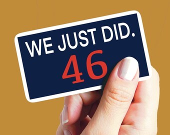 We Did It Sticker | Etsy