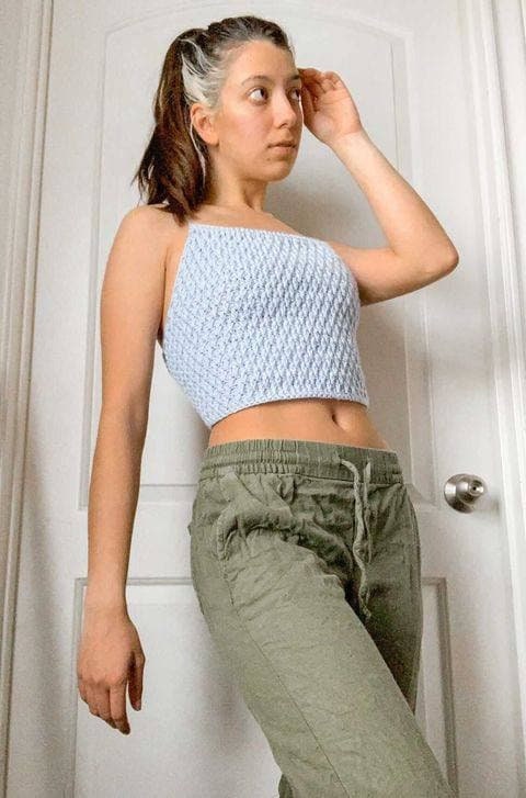 Crochet Top Pattern // BAILEY TOP // Spaghetti Strap Crop Top - Etsy UK