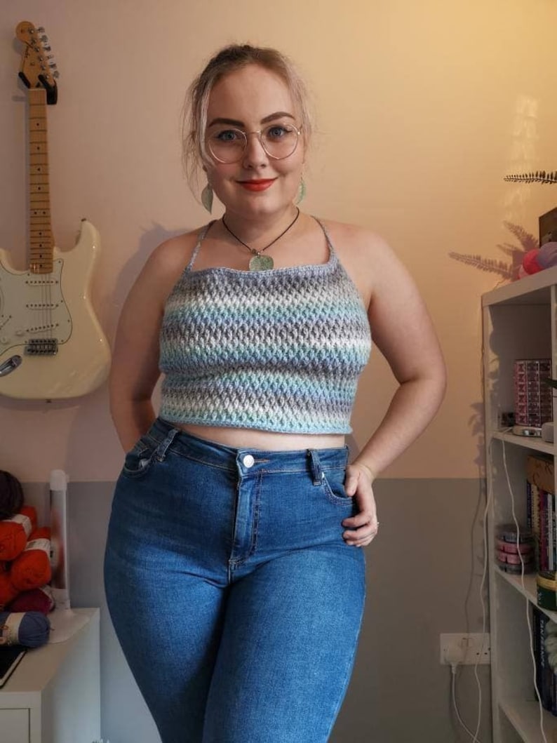 Crochet Top Pattern // BAILEY TOP // Spaghetti Strap Crop Top | Etsy