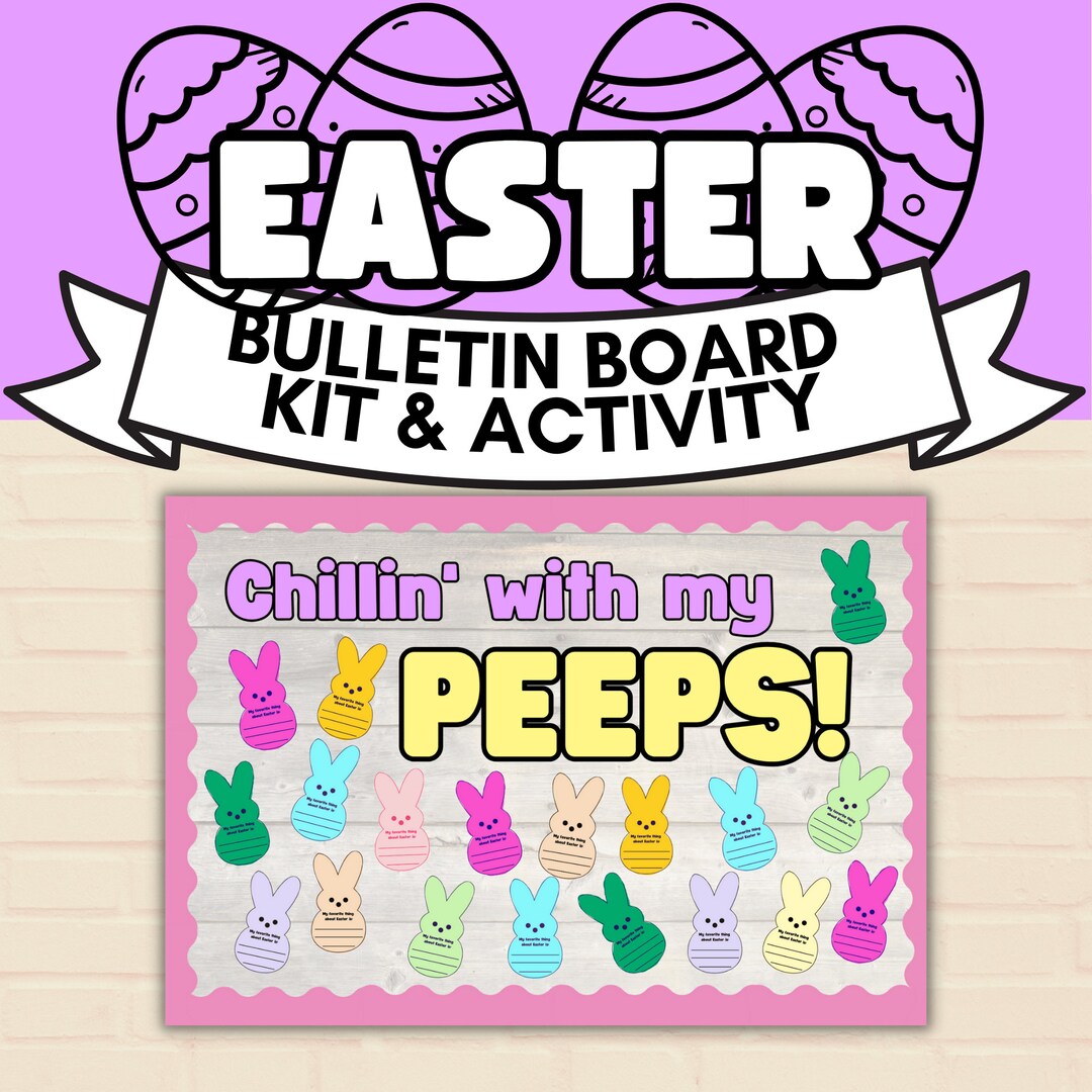 Easter Bulletin Board | Student Led | Craft | Writing Prompt | PEEPS - Etsy