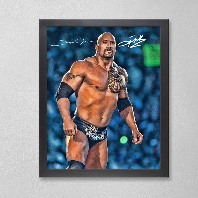 Dwayne Johnson Autograph - Etsy