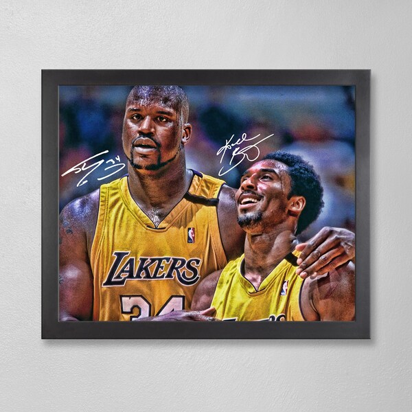 Kobe and Shaq Posters - Etsy