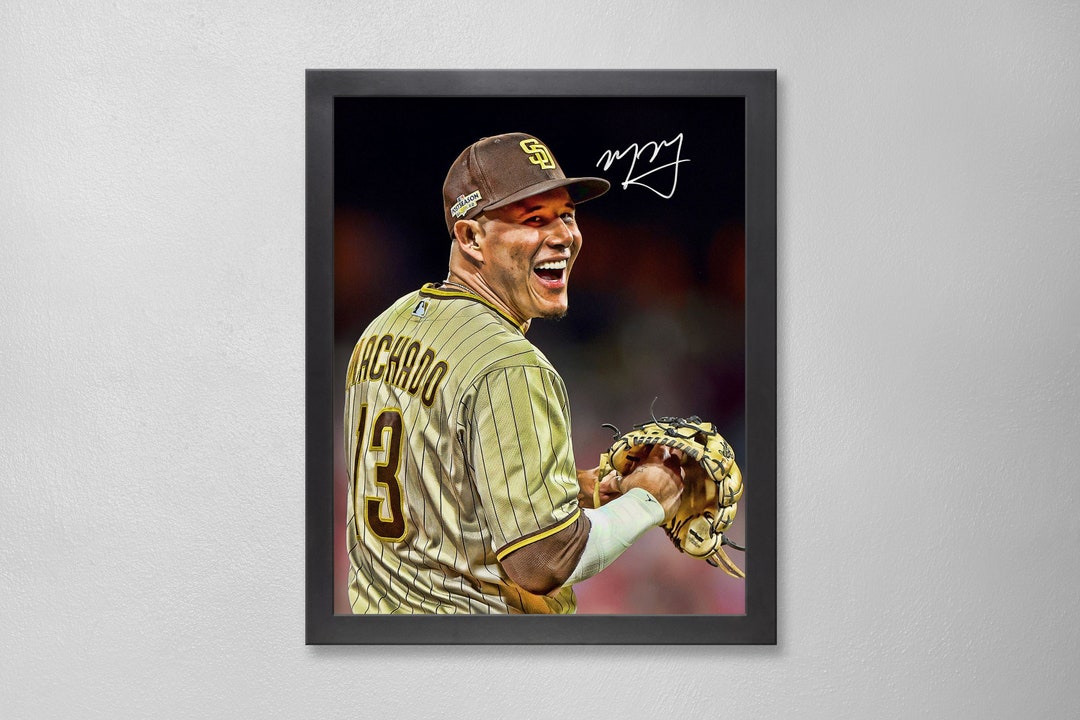 Manny Machado San Diego Padres Poster Art Autographed MLB 4x6, 5x7 ...