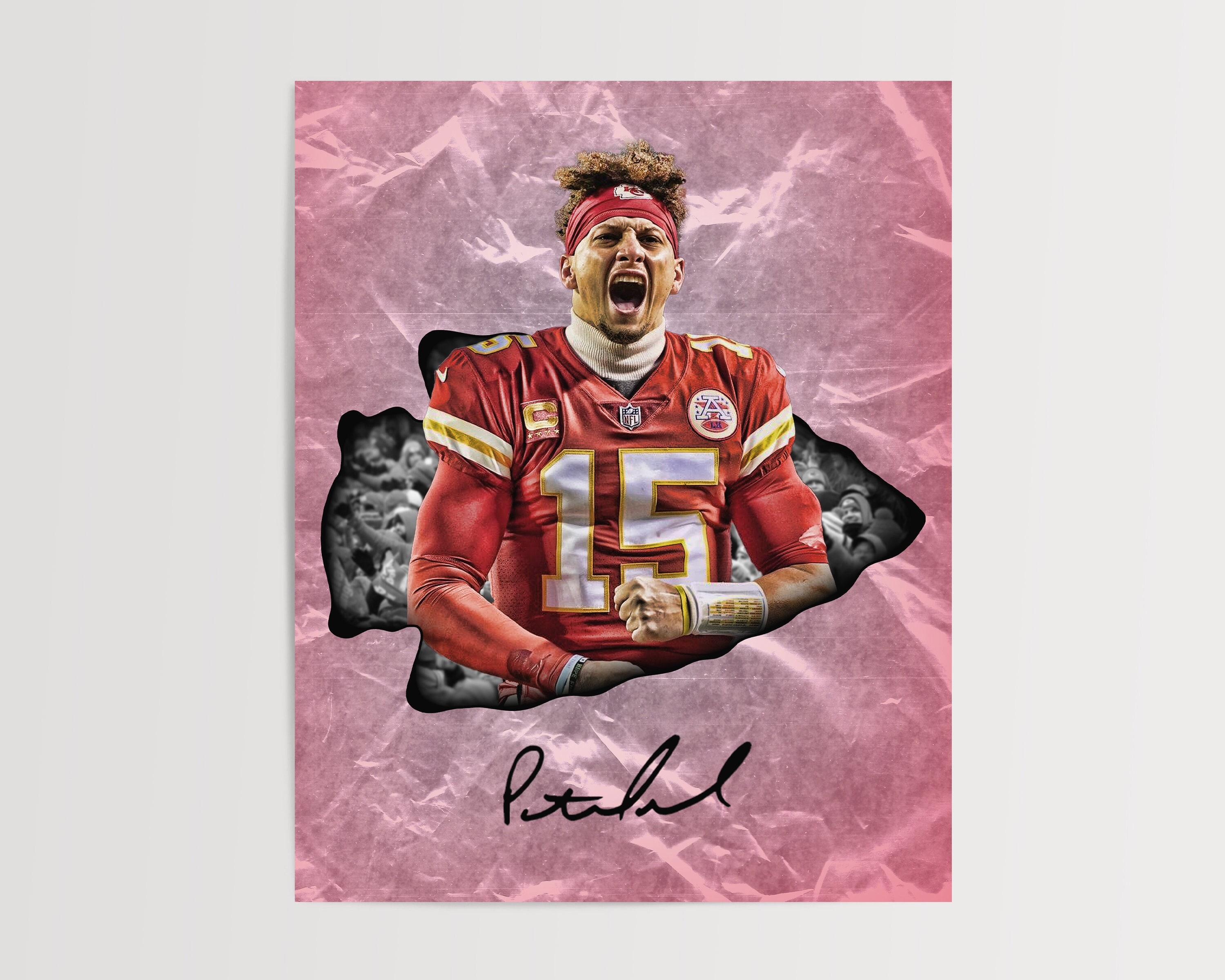 Patrick Mahomes Kansas City Chiefs NFL Digital Print Autographed RP ...