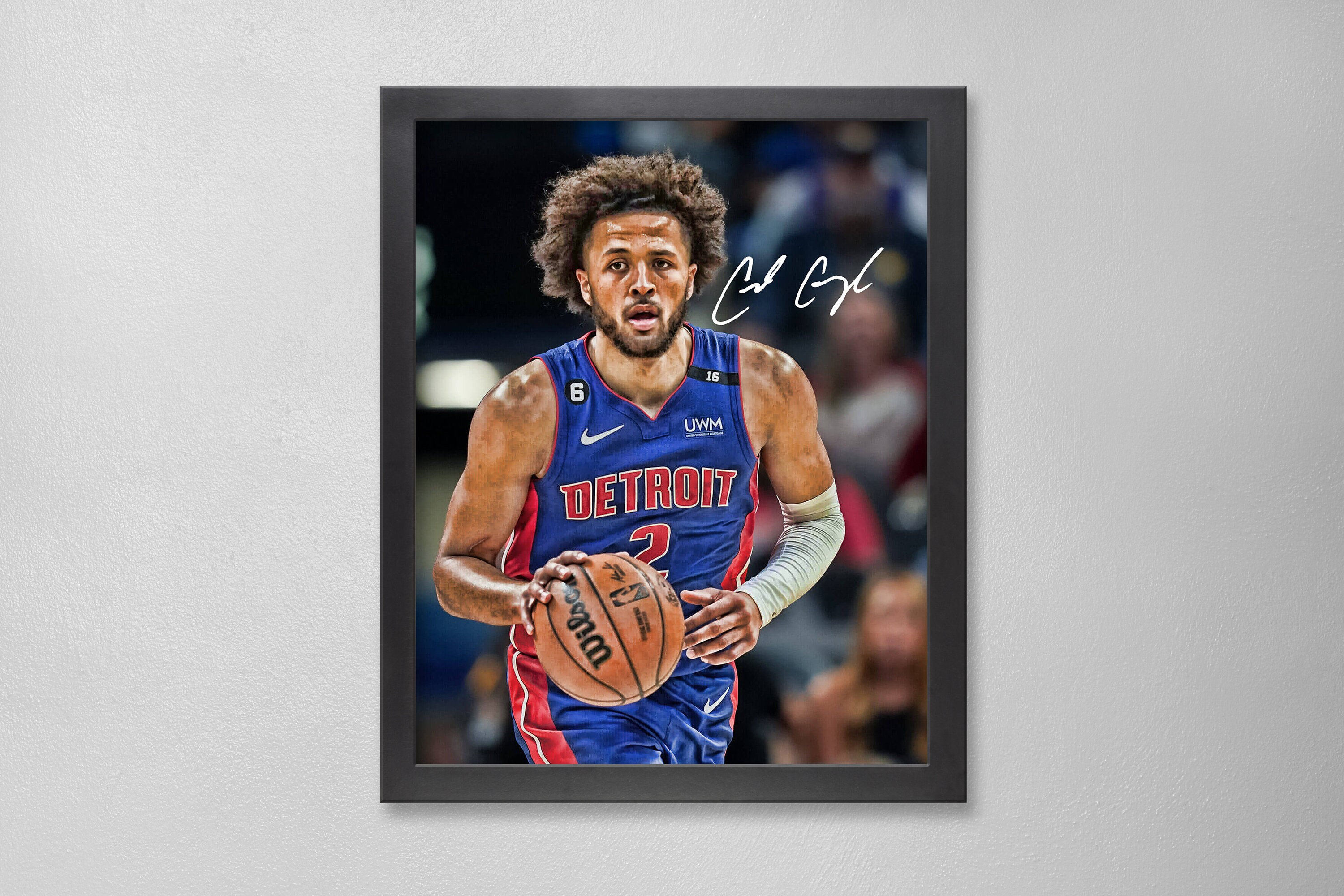 Cade Cunningham Detroit Pistons Poster Art Autographed NBA 4x6, 5x7 ...