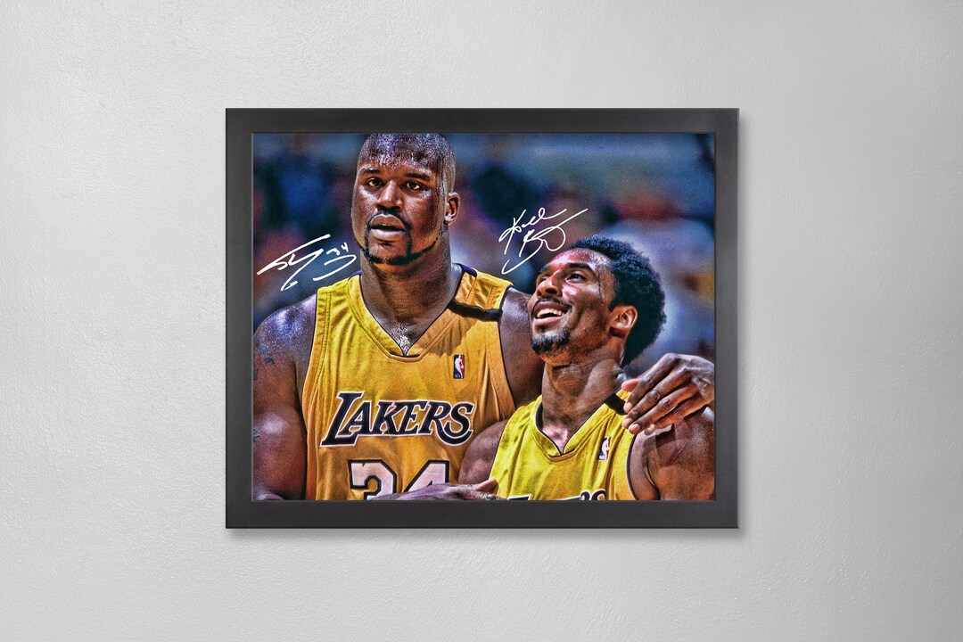 Kobe Bryant and Shaquille O'neal Los Angeles Lakers Poster Art ...