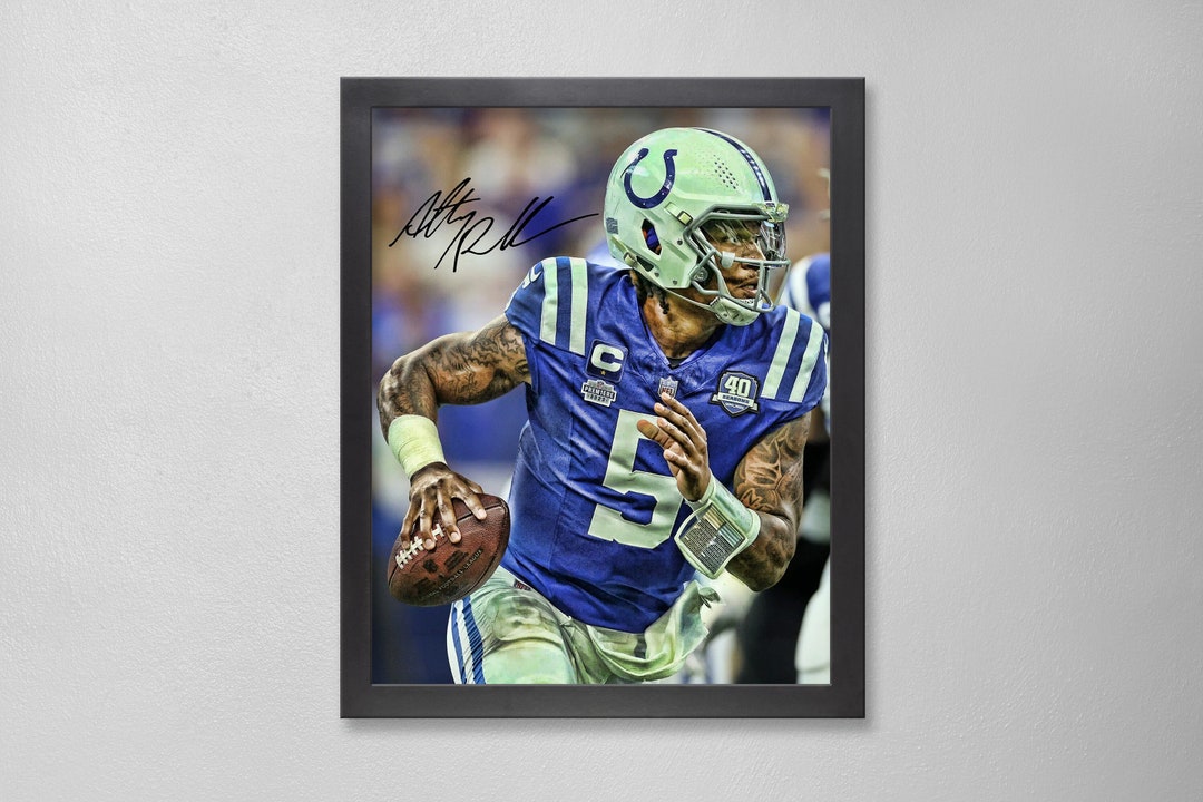 Anthony Richardson Indianapolis Colts Poster Art Autographed NFL 4x6 ...