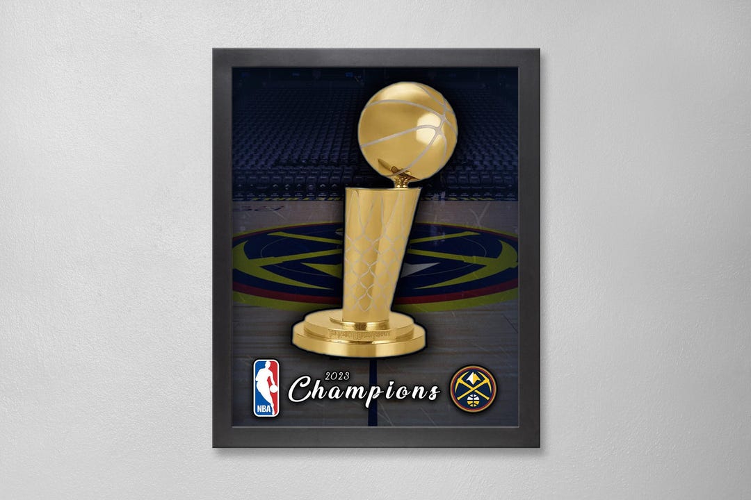 Denver Nuggets Champions 2023 Finals Poster Art Autographed NBA 4x6 ...