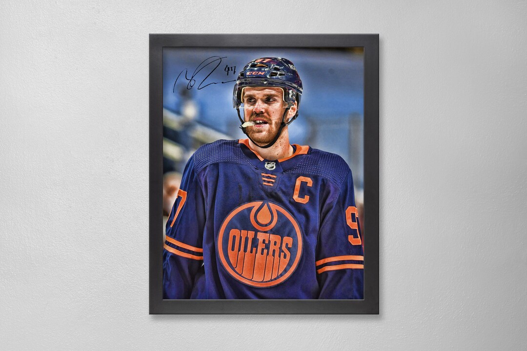 Connor Mcdavid Edmonton Oilers Poster Art Autographed NHL 4x6, 5x7 ...