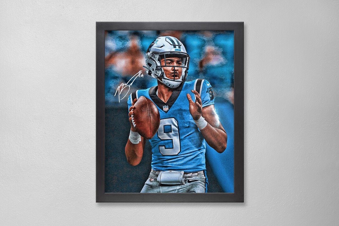 Bryce Young Carolina Panthers Poster Art Autographed NFL 4x6, 5x7, 8x10 ...