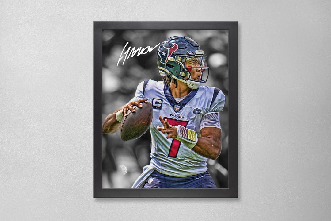 CJ Stroud Houston Texans Poster Art Autographed NFL 4x6, 5x7, 8x10 ...