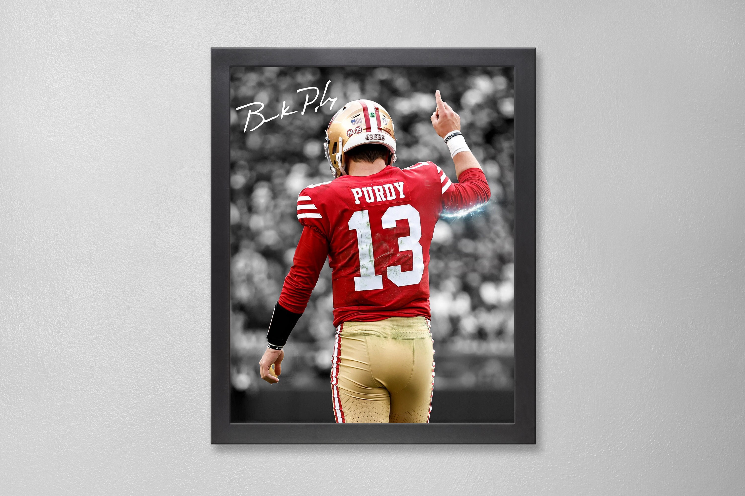 Brock Purdy San Francisco 49ers Poster Art Autographed NFL 4x6, 5x7 ...