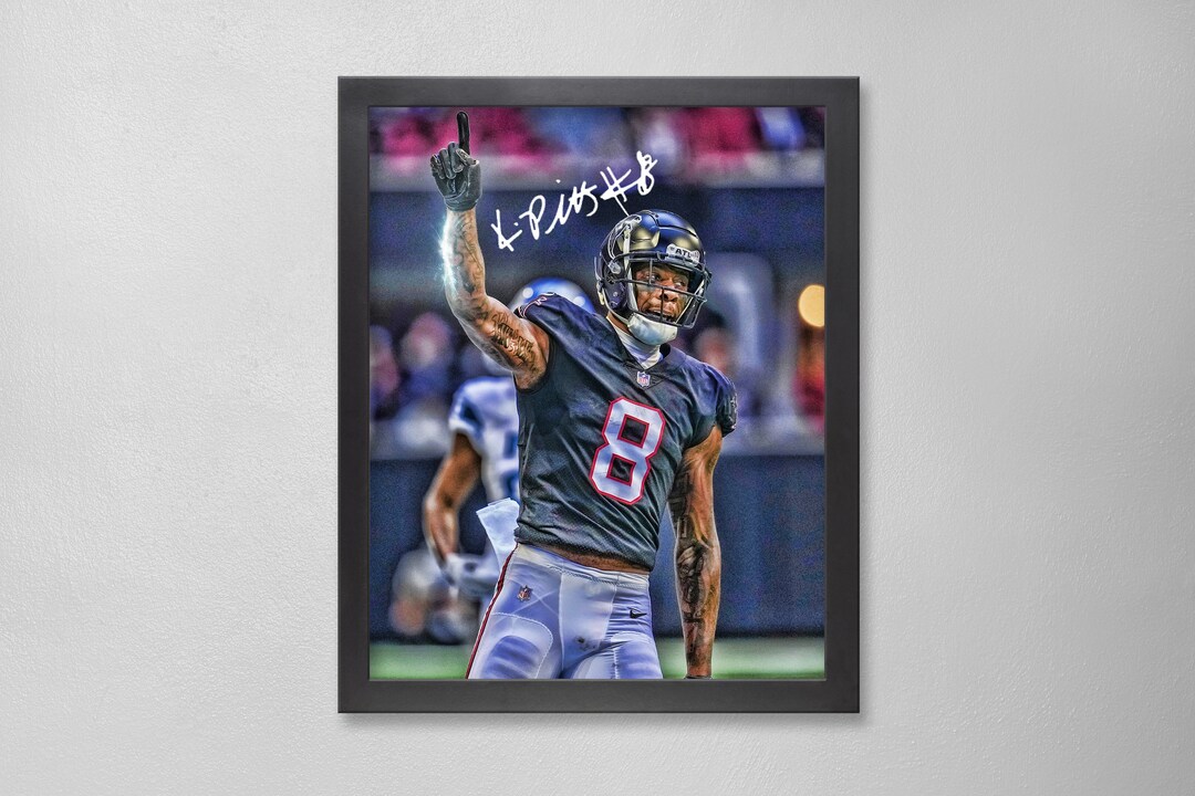 Kyle Pitts Atlanta Falcons Poster Art Autographed NFL 4x6, 5x7, 8x10 ...
