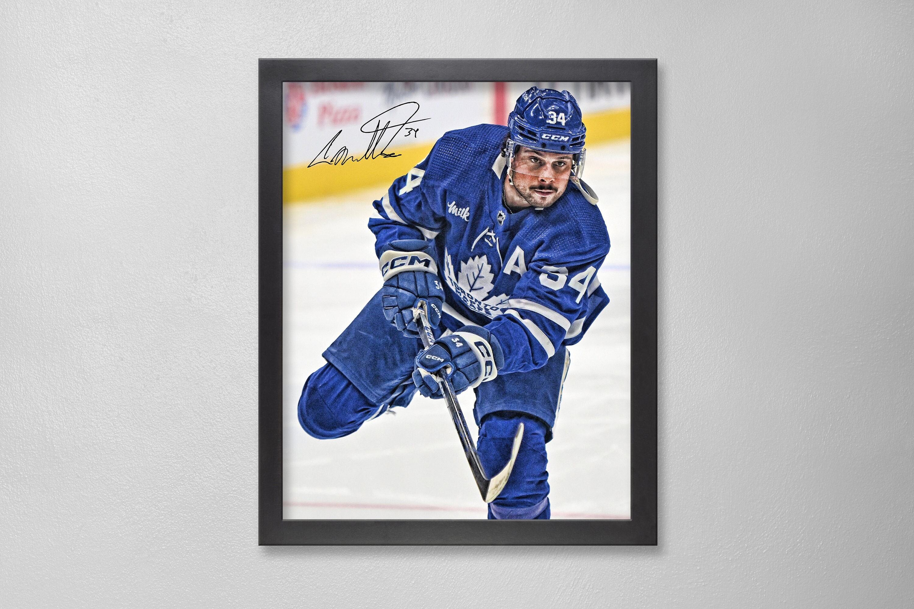 Auston Matthews Toronto Maple Leafs Poster Art Autographed NHL 4x6, 5x7 ...