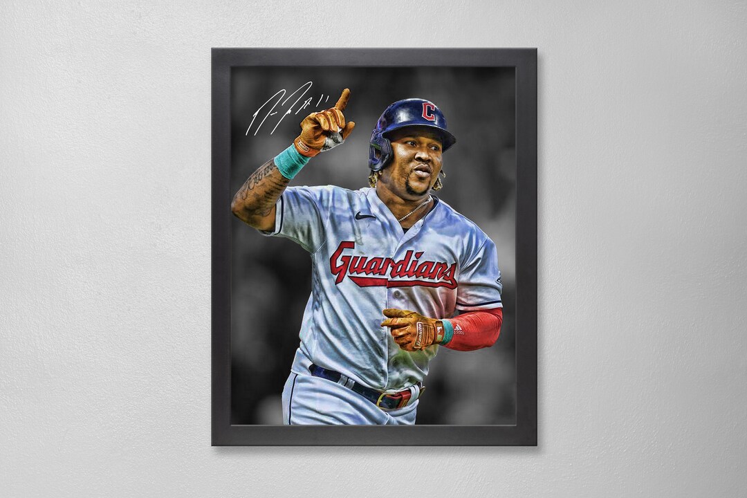 José Ramírez Cleveland Guardians Poster Art Autographed MLB 4x6, 5x7 ...