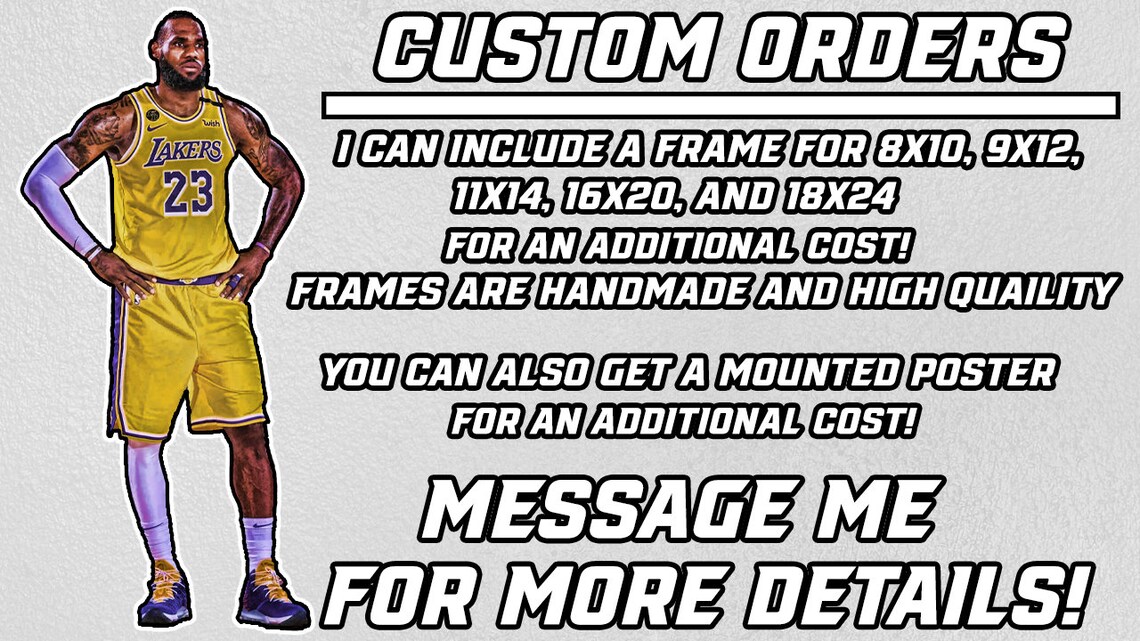 Kobe Bryant Los Angeles Lakers Mamba Out Poster Art Autographed NBA 4x6 ...