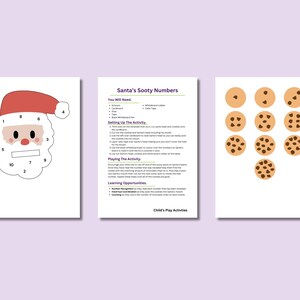 Feed Santa | Printable PDF | Downloadable Template | Number Recognition ...