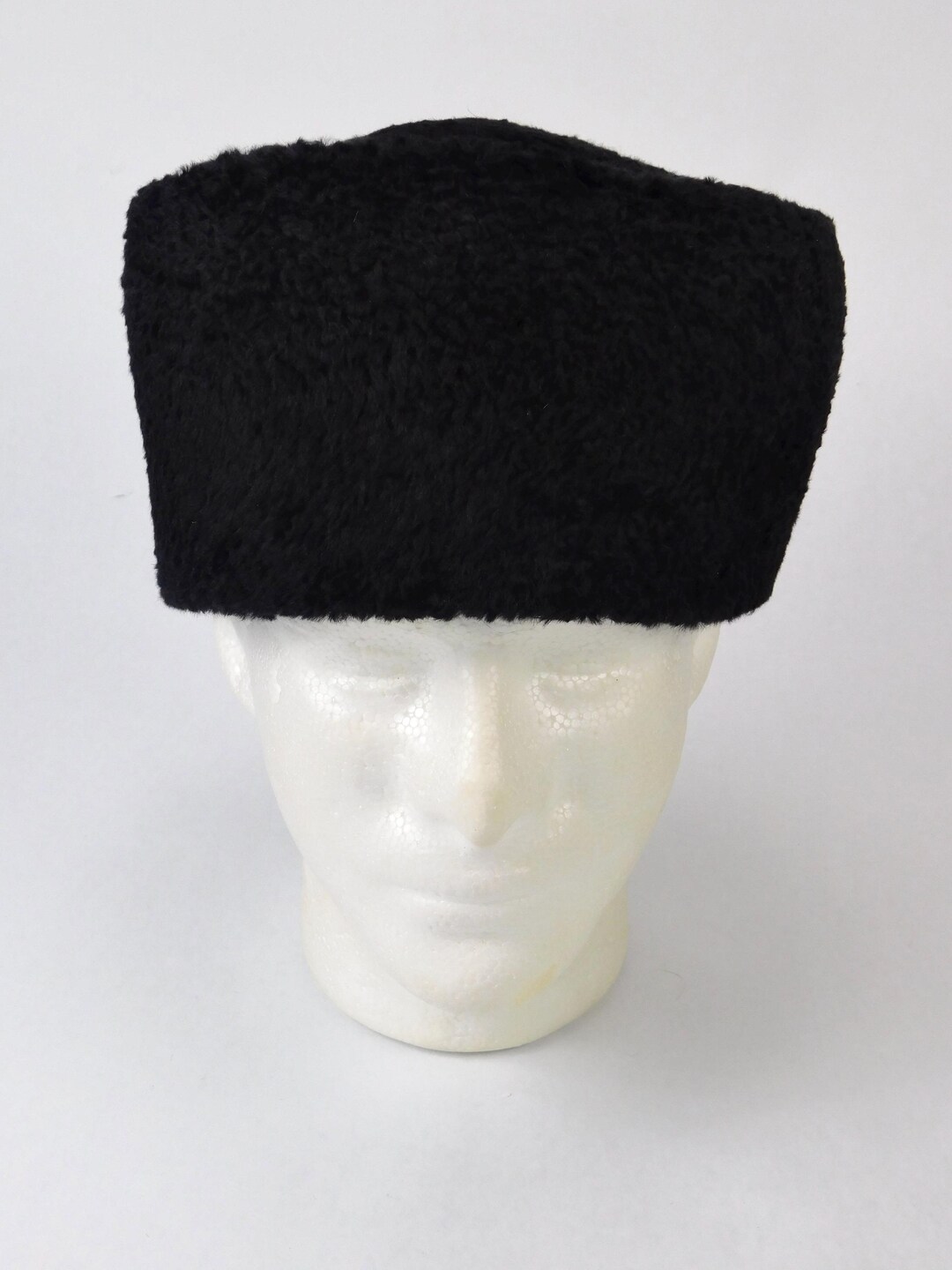 New Papakha Kubanka Natural Fur Karakul Hat Winter Cap Real Sheepskin ...