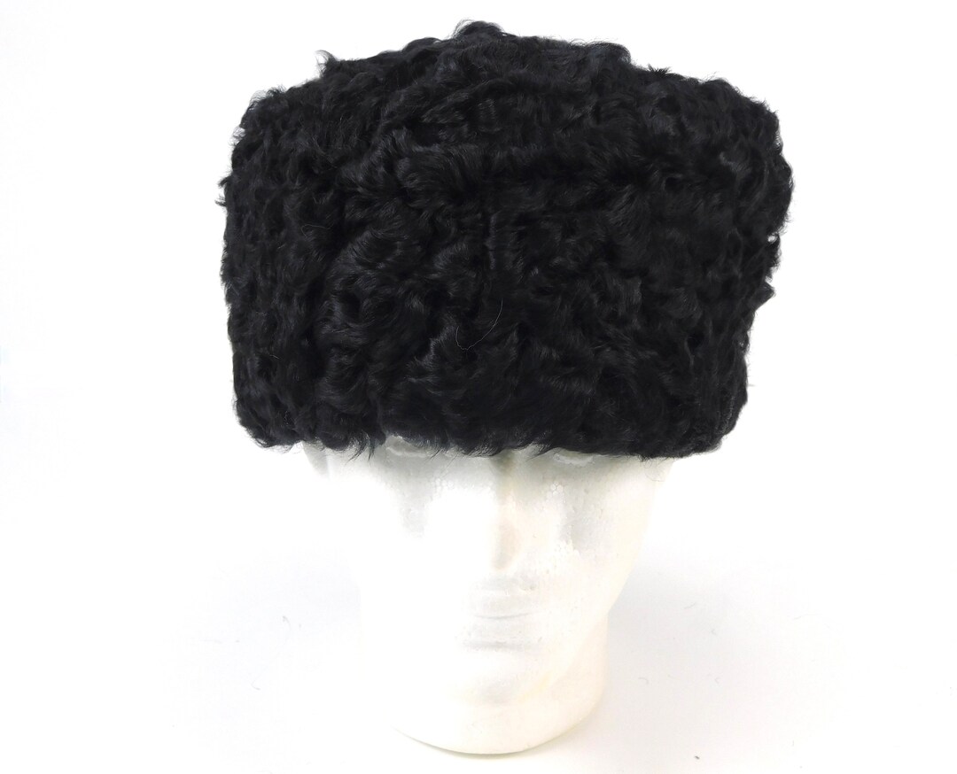 New Papakha Kubanka Natural Fur Karakul Hat Winter Cap Real Sheepskin ...