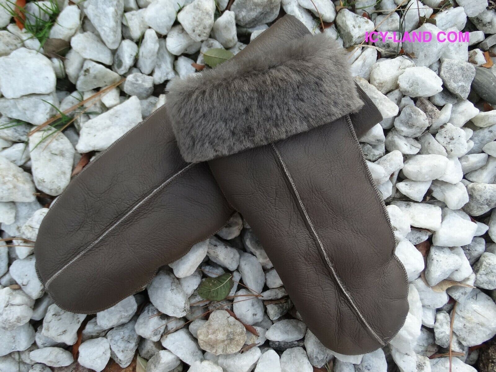 New Dark Tan Gorgeous Women's Premium Real Shearling Sheepskin Lambskin ...