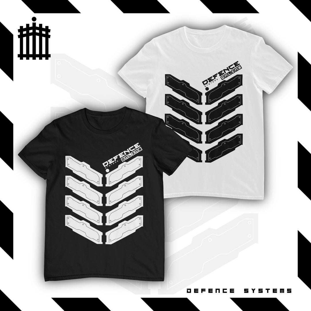 Defence System - Techwear T-shirt - Gothic T Shirt - Alternative Tshirt ...