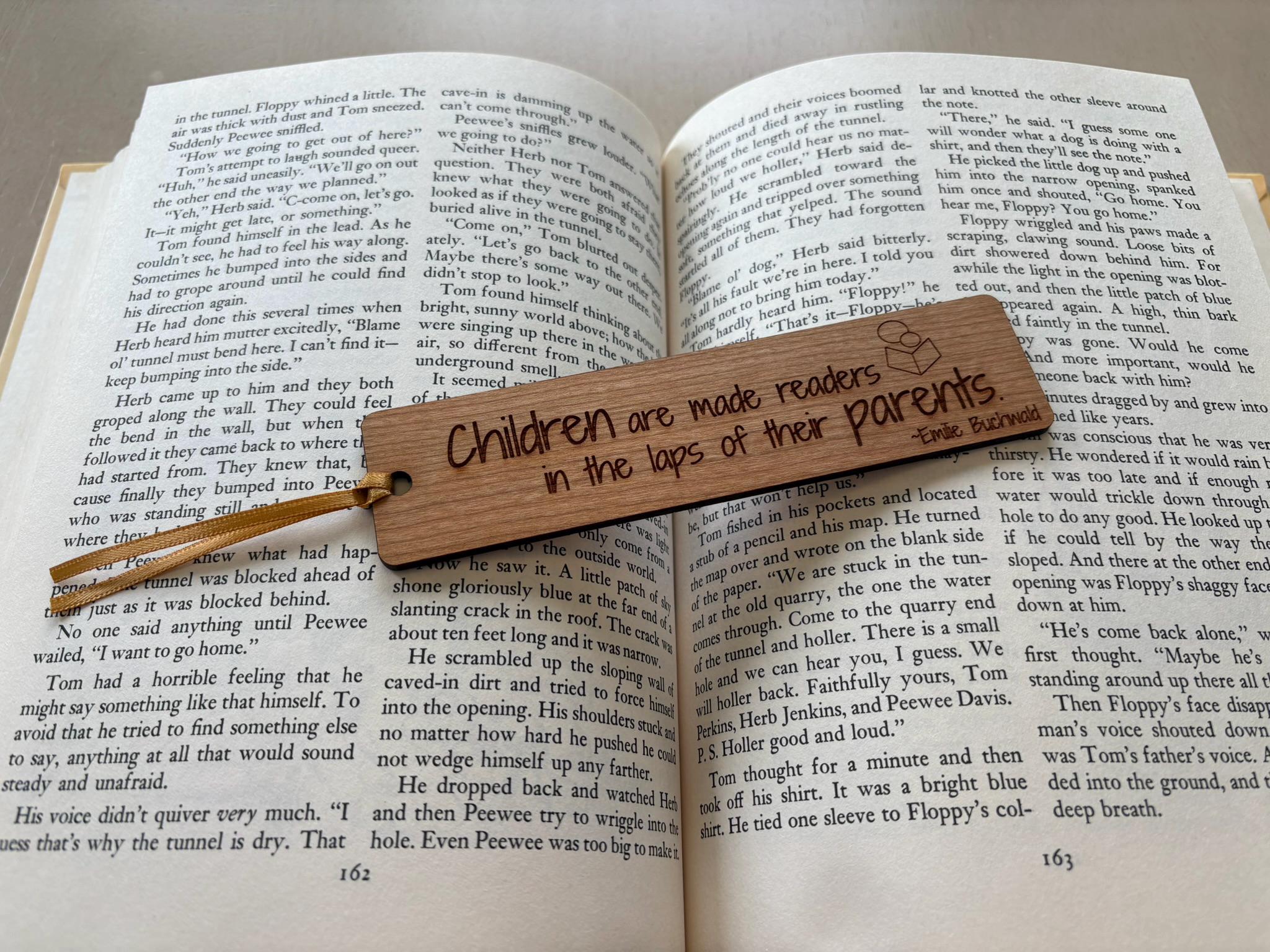 Quotes on Parenting Wood Bookmarks - Quality Cherry Wood - Etsy