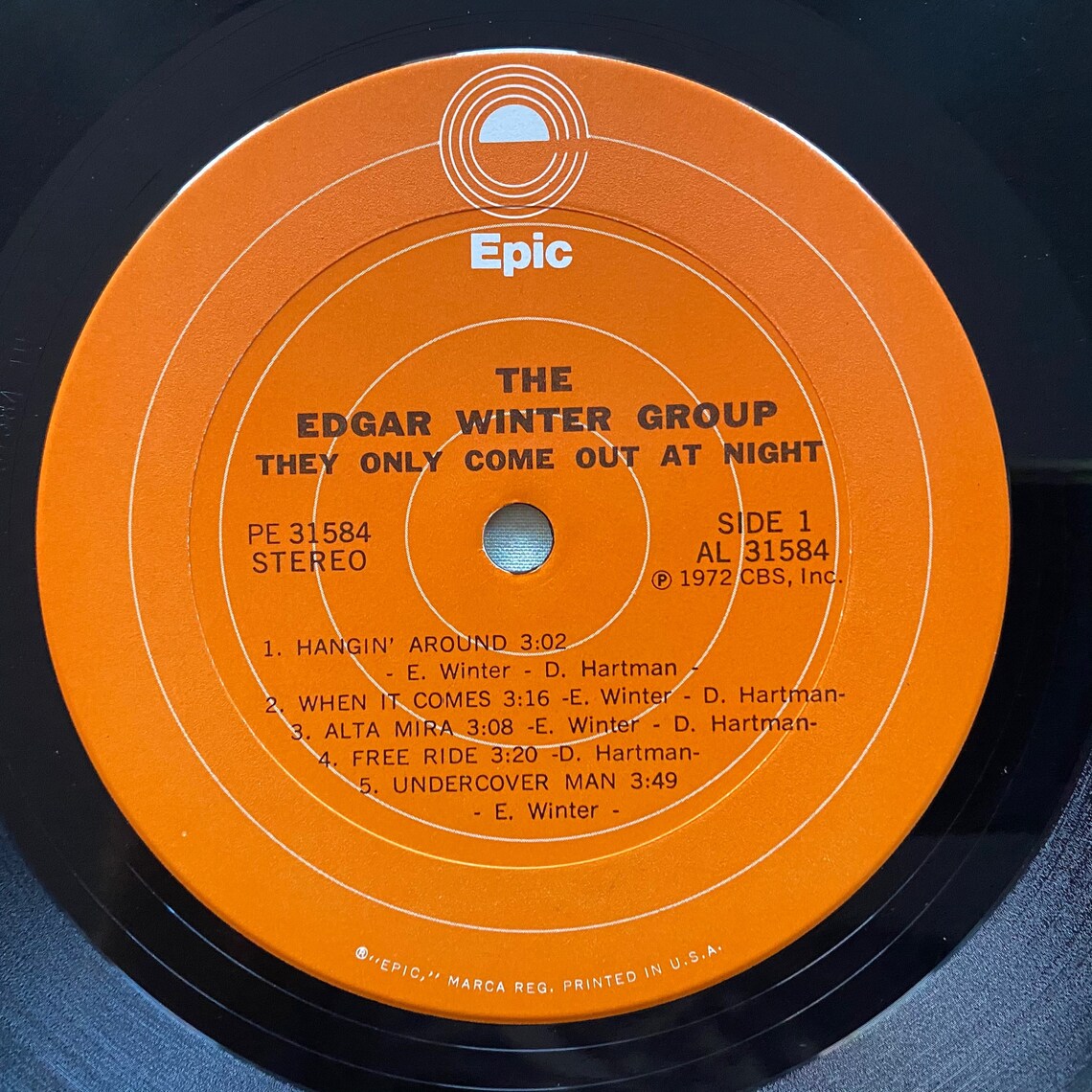 Edgar Winter 1972 They Only Come Out at Night Vintage Vinyl LP Record FRANKENSTEIN - Etsy