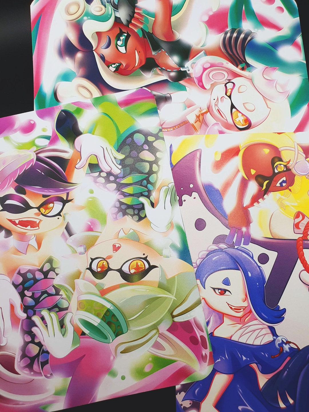 Splatoon Prints squid Sisters off the Hook Deep Cut - Etsy