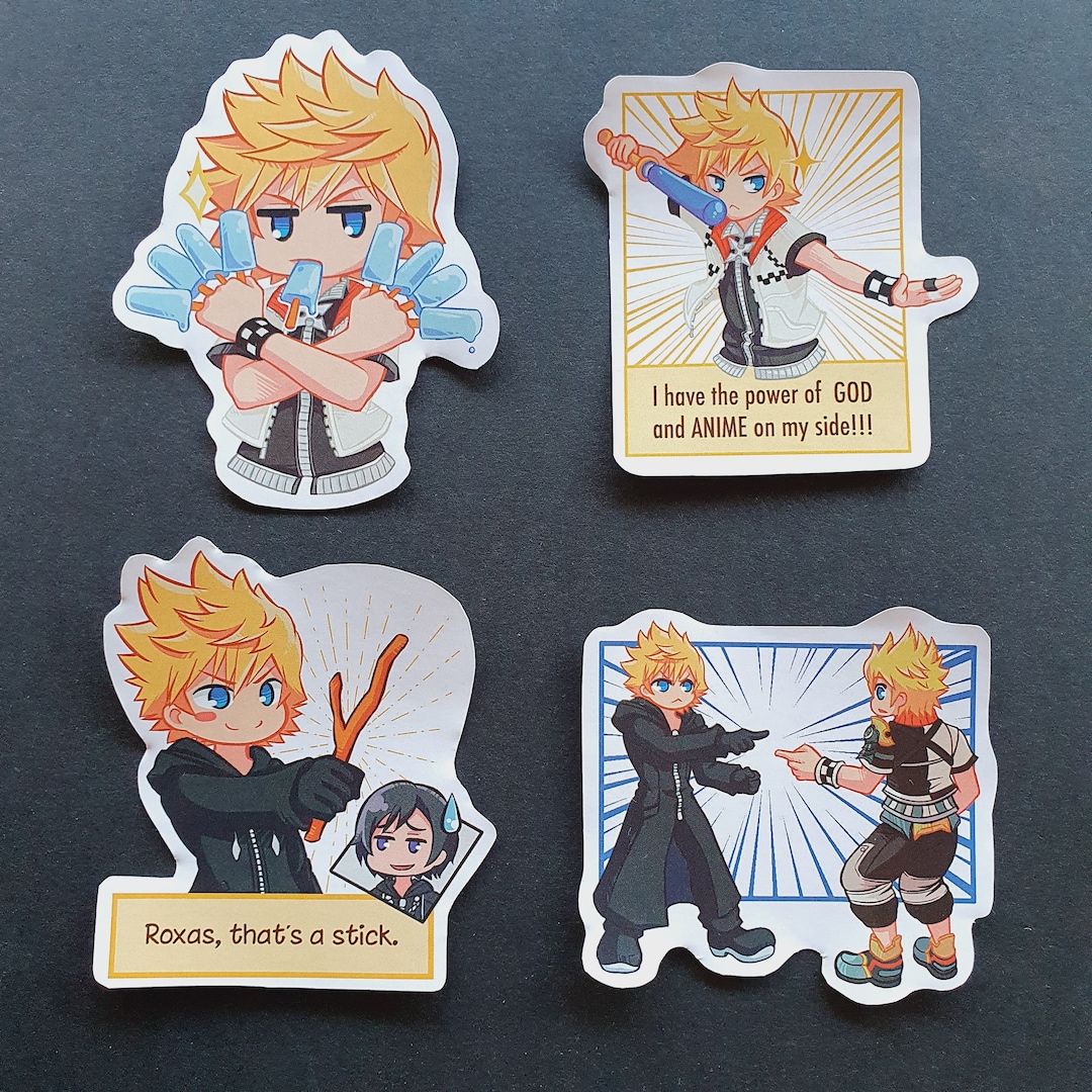 Kingdom Hearts Roxas Funny Stickers - Etsy