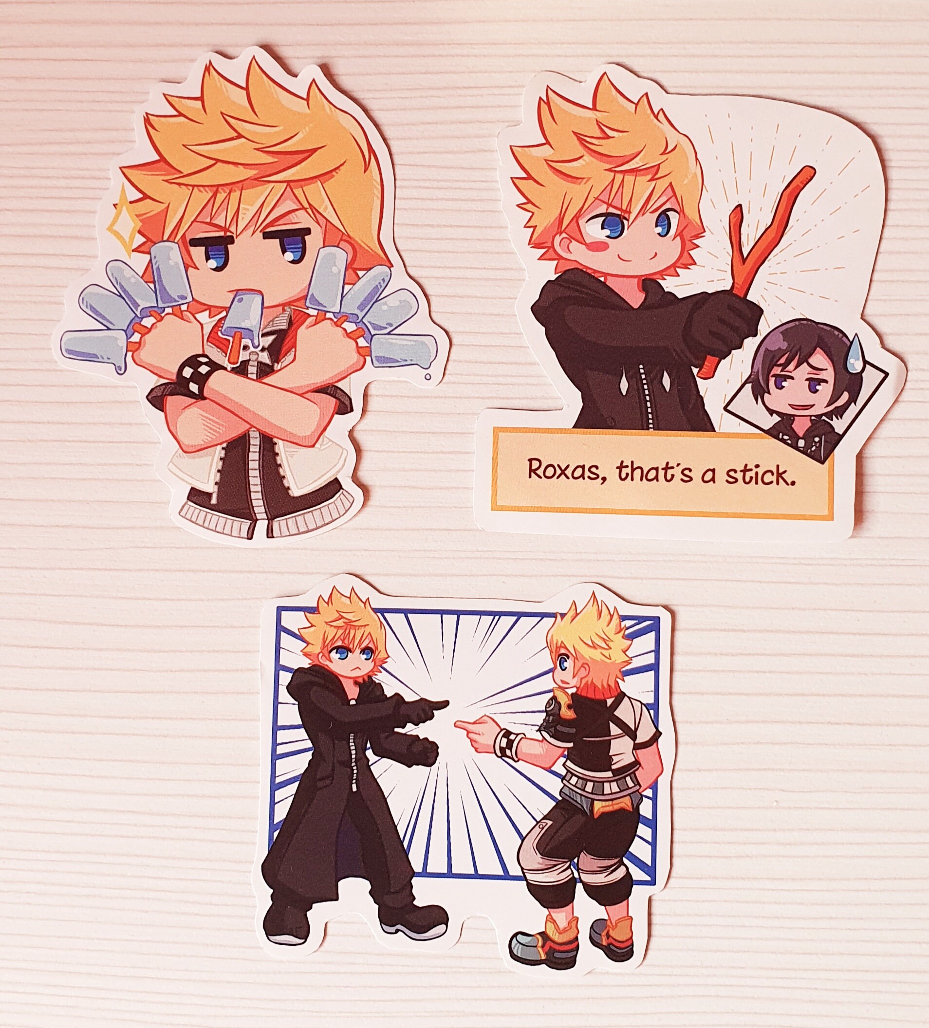 Kingdom Hearts Roxas Funny Stickers | Etsy