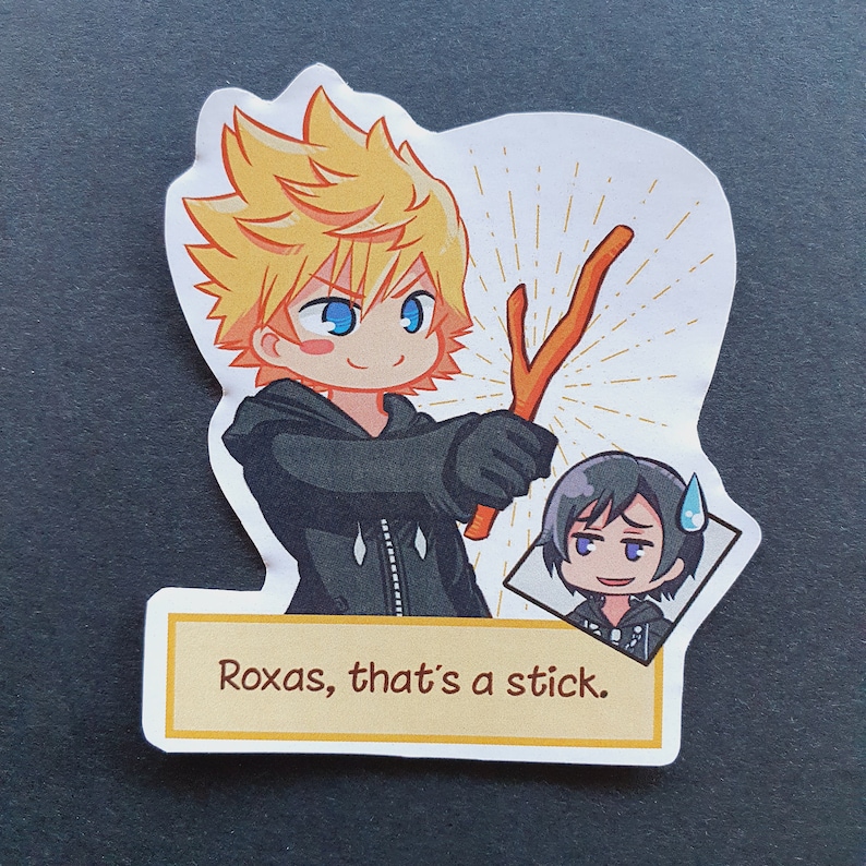 Kingdom Hearts Roxas Funny Stickers - Etsy