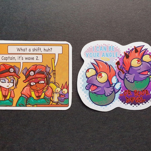Splatoon Salmon Run Stickers - Etsy