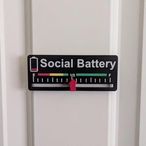 Social Battery Desktop Indicator | People Meter |show Your Mood ...