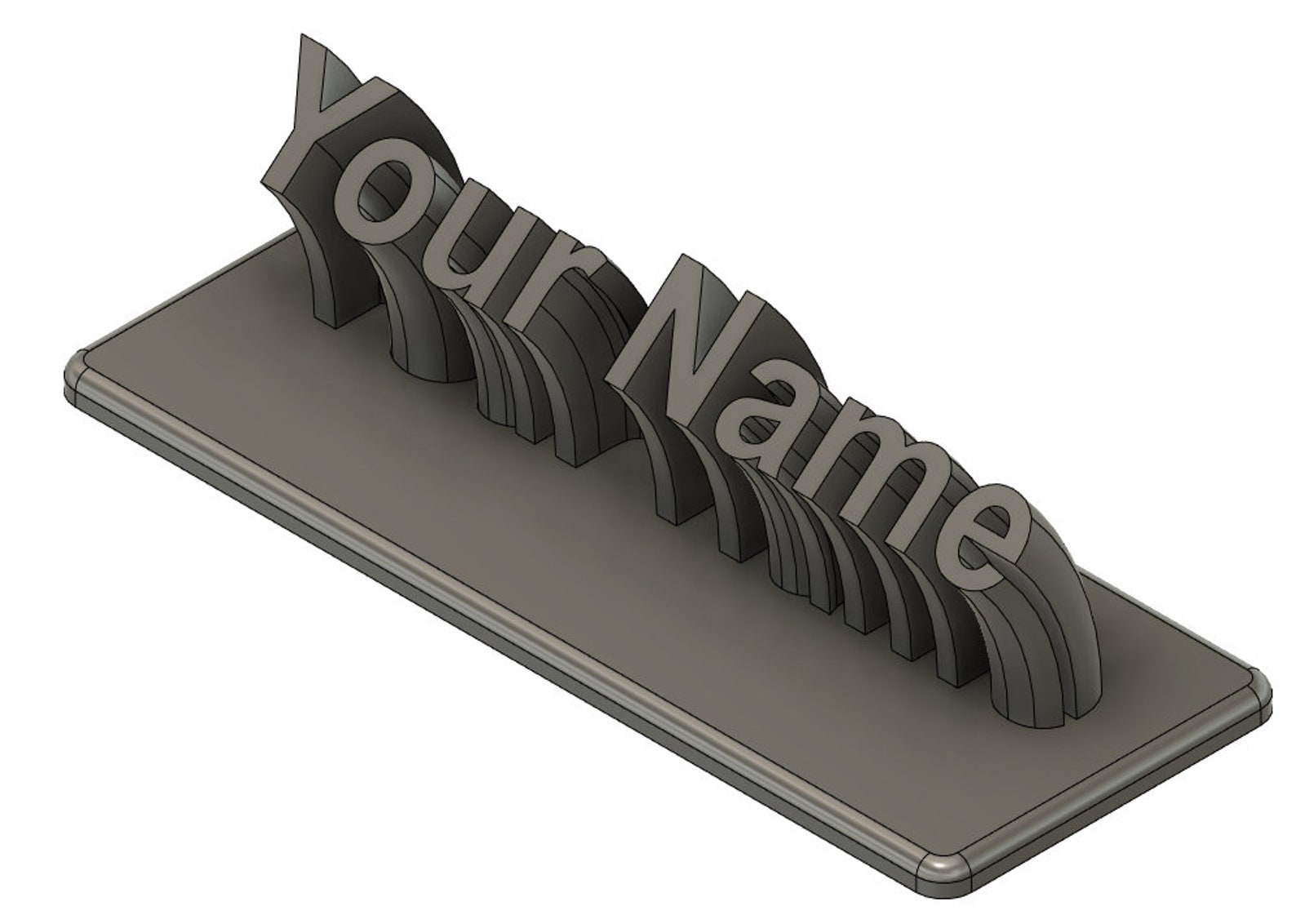 Custom 3D Printed Name Plate or Callsign. One of a Kind Piece | Etsy