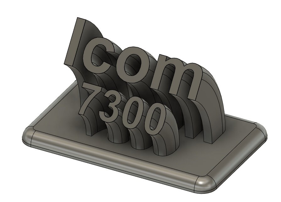 Custom 3D Printed ICOM Plaque - Etsy