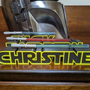 Custom Star War Theme Desk Sign Your Name in Star Wars Font Miniature ...