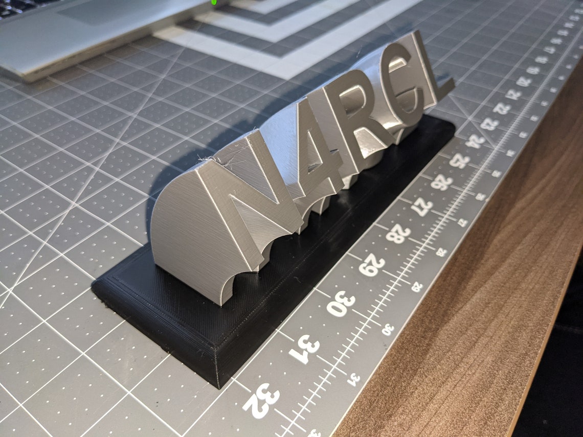 Custom 3D Printed Name Plate or Callsign. One of a Kind Piece | Etsy