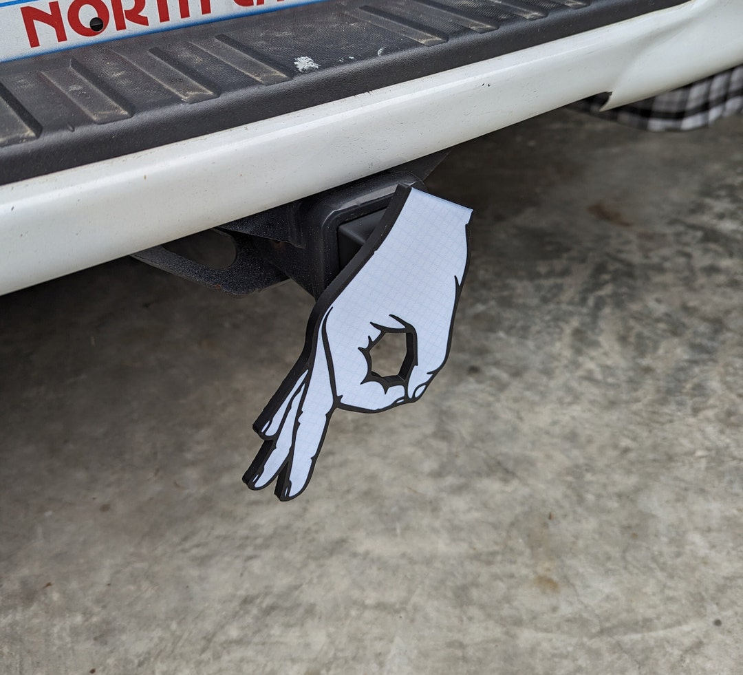 Gotcha! Circle Hand Game Trailer Hitch Cover | Hitch Plug - Etsy