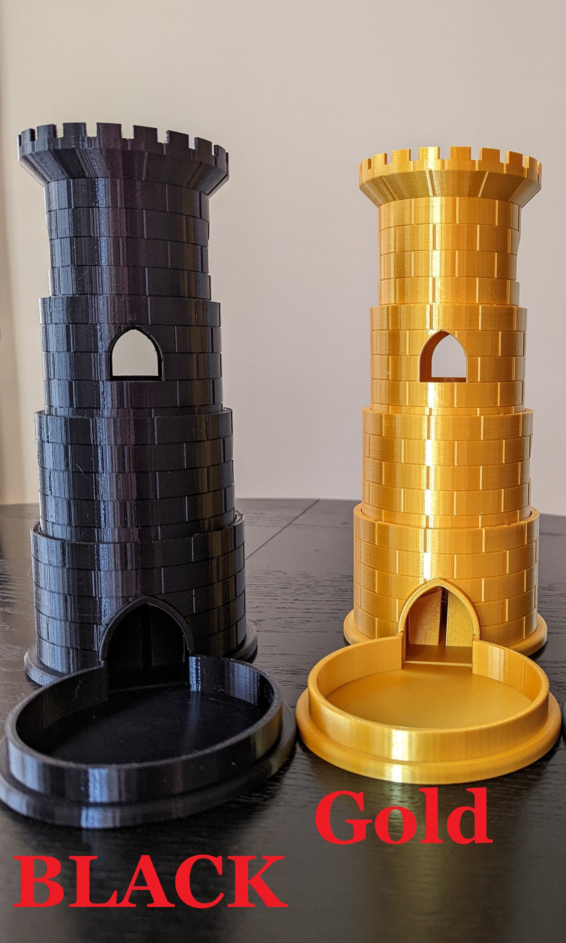3D Printed Collapsible Castle Dice Tower | Etsy