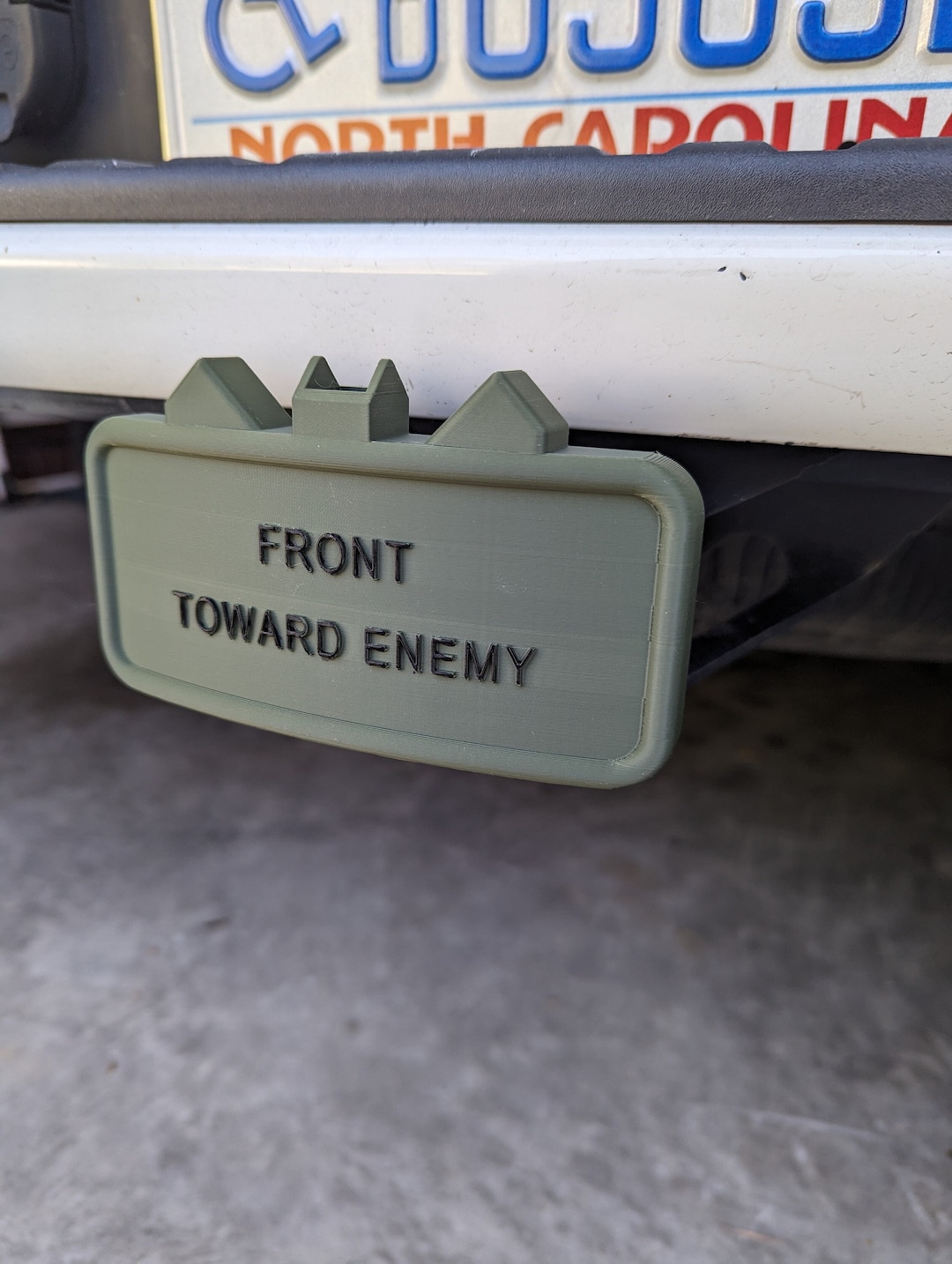 3D Printed Claymore Mine Trailer Hitch Cover: Military Truck Plug - Etsy