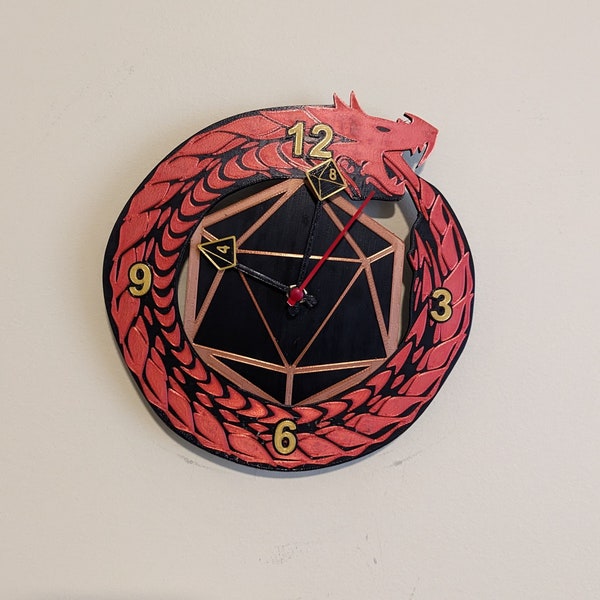 Dungeons and Dragons Wall Clock - Etsy