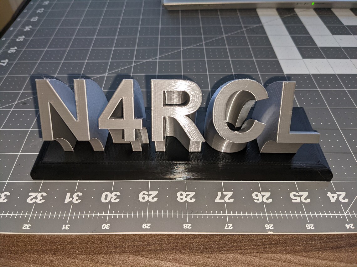 Custom 3D Printed Name Plate or Callsign. One of a Kind Piece | Etsy