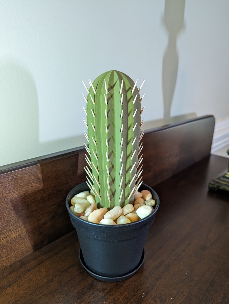 3D Printed Cactus Toothpick Holder: Succulent Plant Decor - Etsy