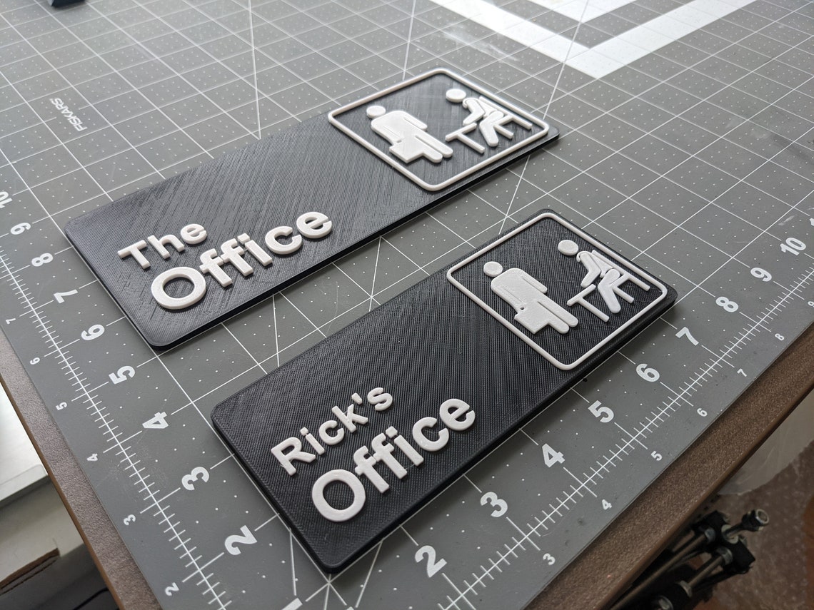 3D Printed the Office Door Sign Original or - Etsy