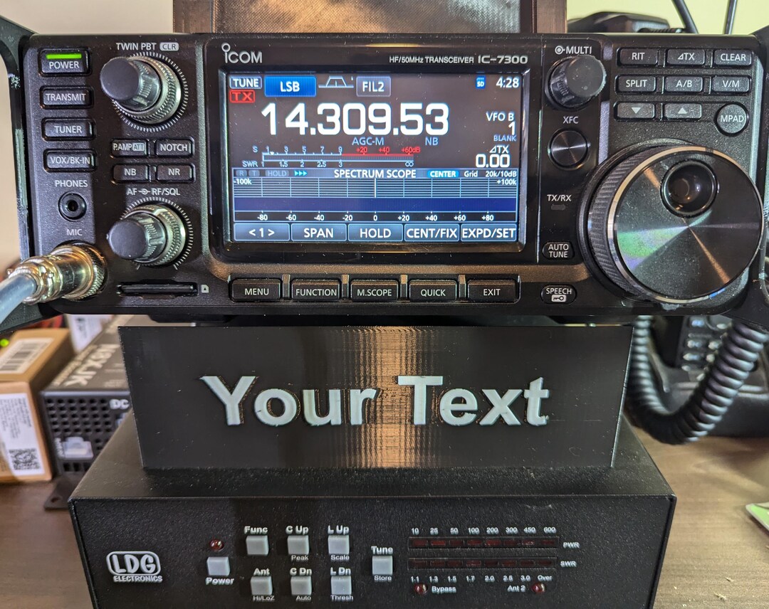 Icom 7300 / 9700 Desk Stand | Raise Your Radio to the Perfect Viewing ...