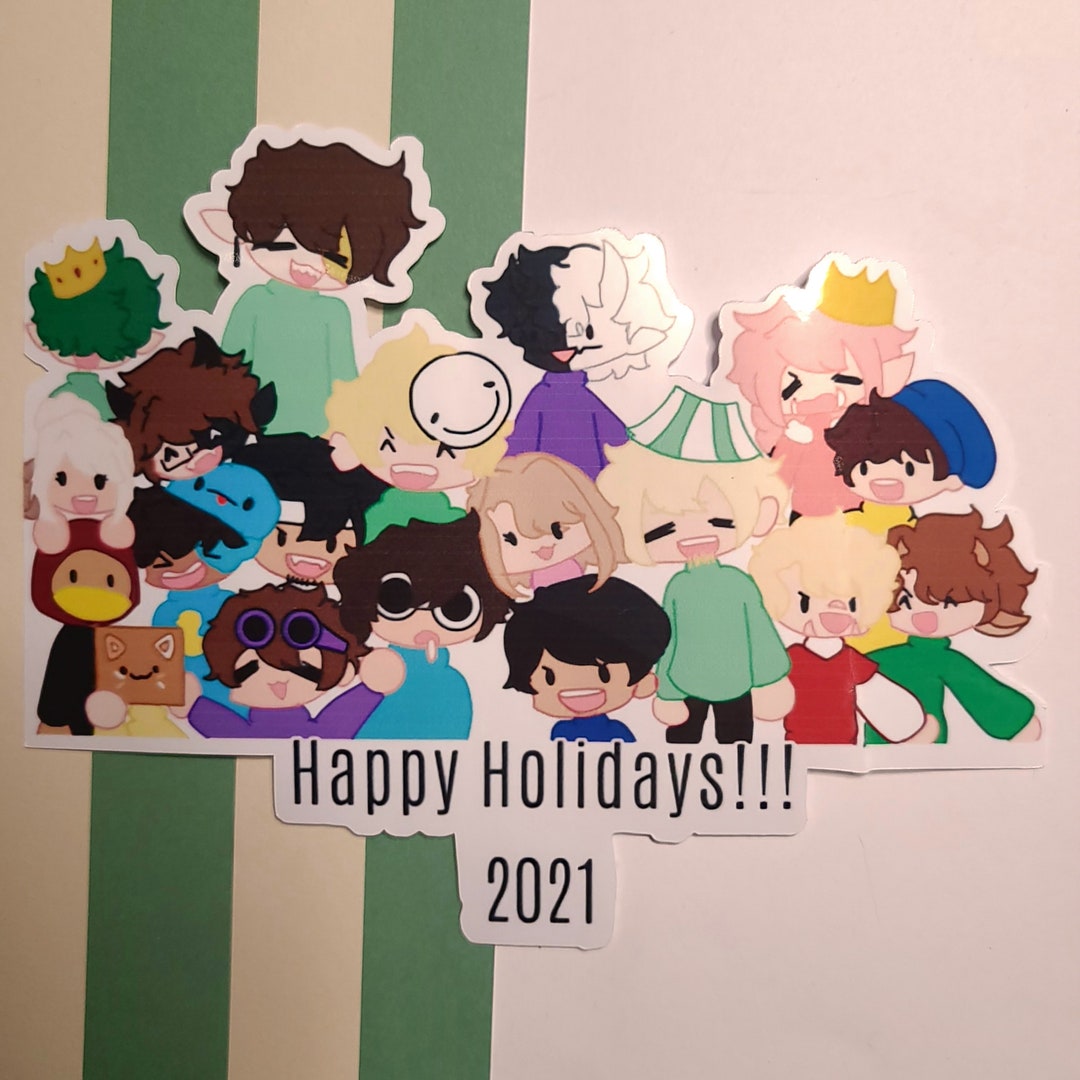 Happy Hoildays 2021 Dsmp Sticker - Etsy